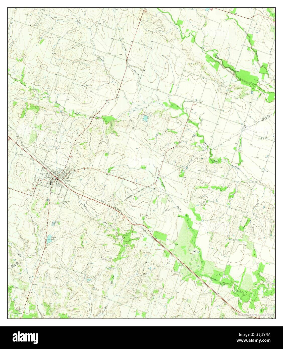 Rogers texas map hi-res stock photography and images - Alamy