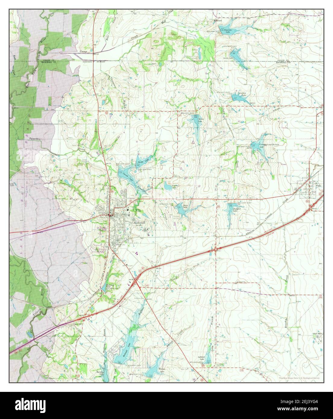 Rockwall, Texas, map 1963, 1:24000, United States of America by ...
