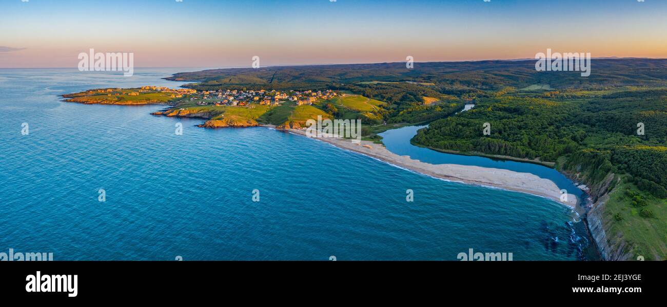 Summer aerial view veleka river hi-res stock photography and images - Alamy