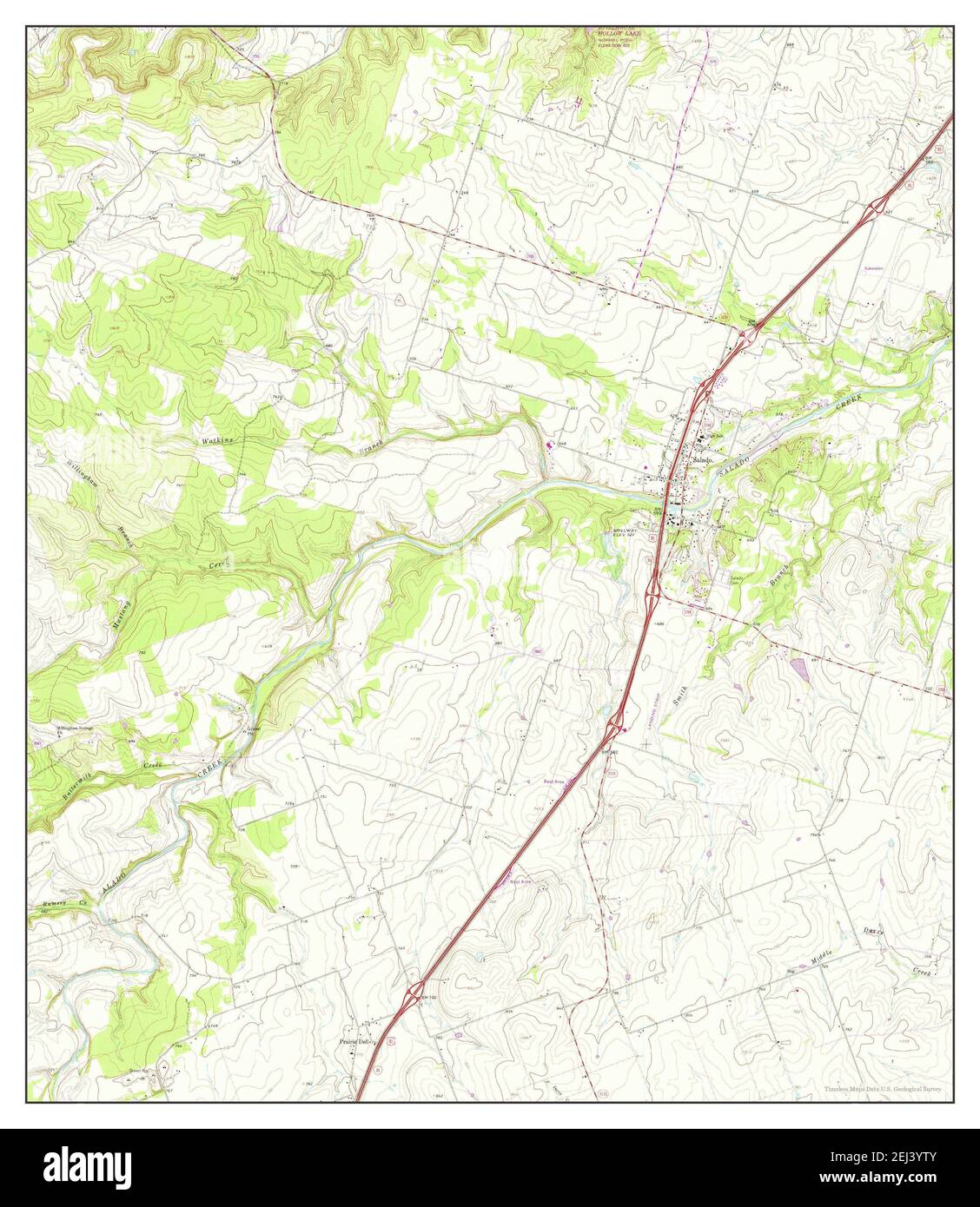 Salado, Texas, map 1964, 1:24000, United States of America by Timeless ...