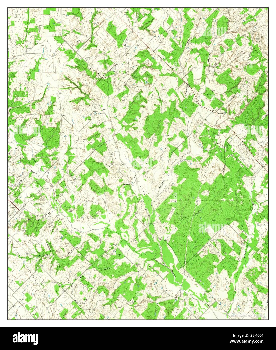 Salona, Texas, map 1961, 1:24000, United States of America by Timeless ...