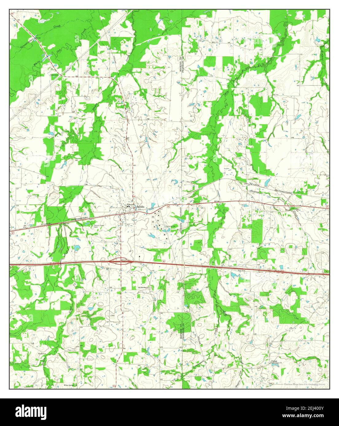 Saltillo, Texas, map 1964, 1:24000, United States of America by ...