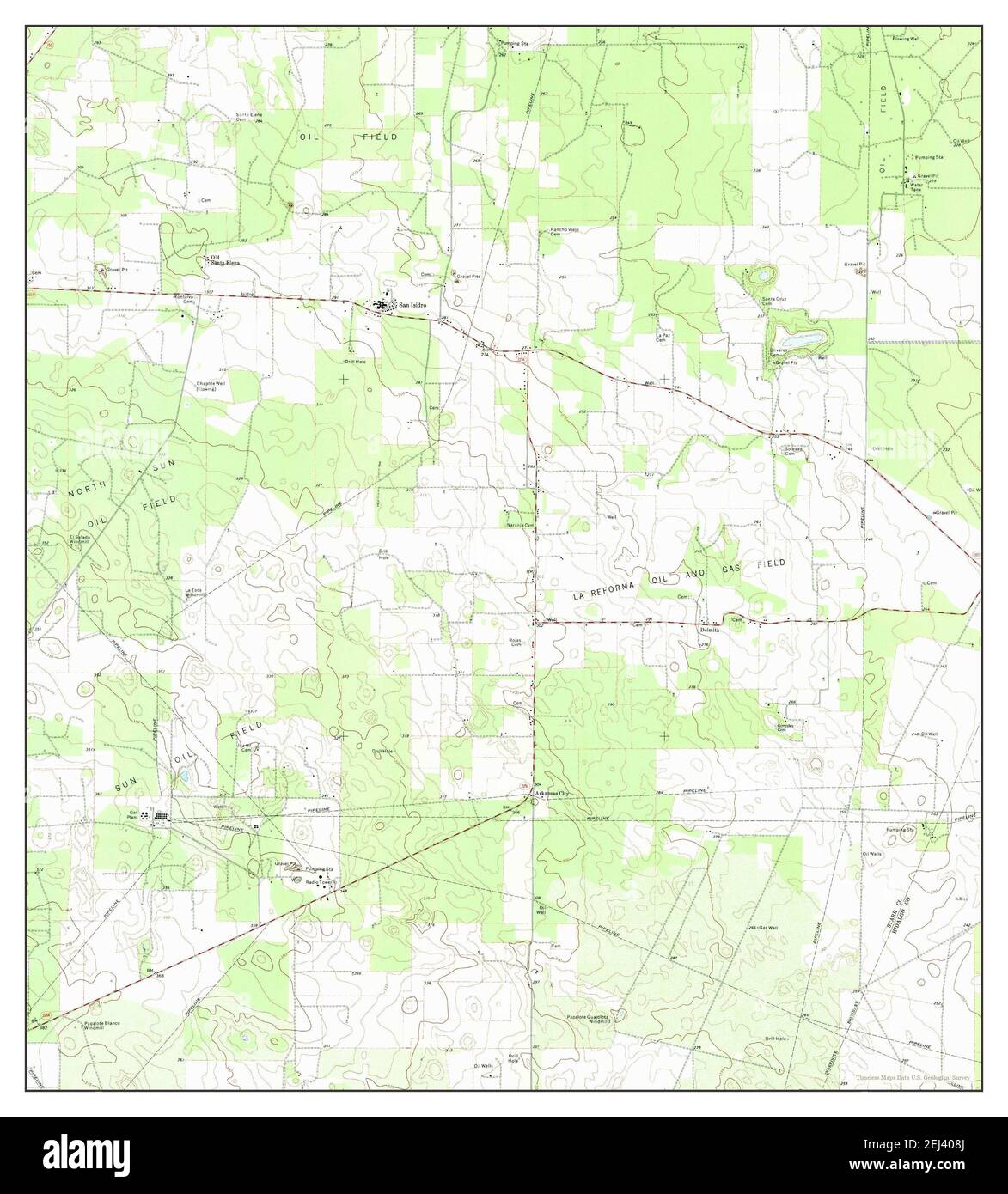 San Isidro, Texas, map 1972, 1:24000, United States of America by ...