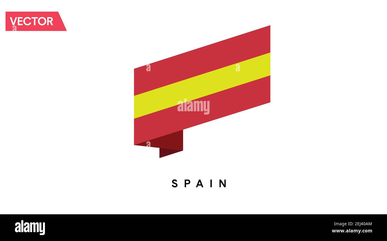 Spain Flag Icon. Vector Isolated Illustration of the Spain Flag Stock ...