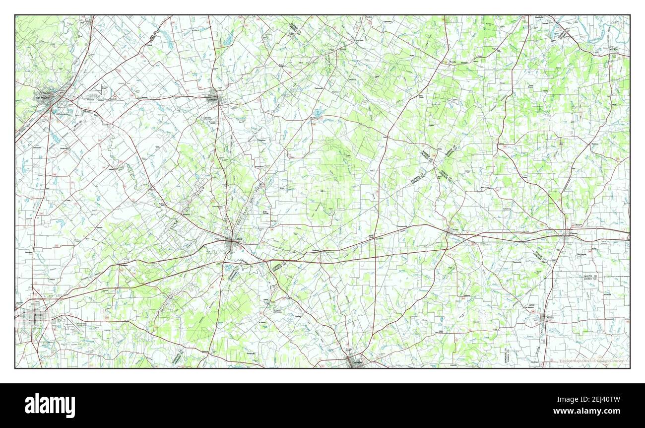 Seguin, Texas, map 1985, 1:100000, United States of America by Timeless ...