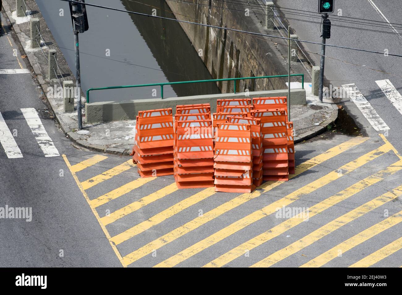 Stack of traffic cones hi-res stock photography and images - Alamy