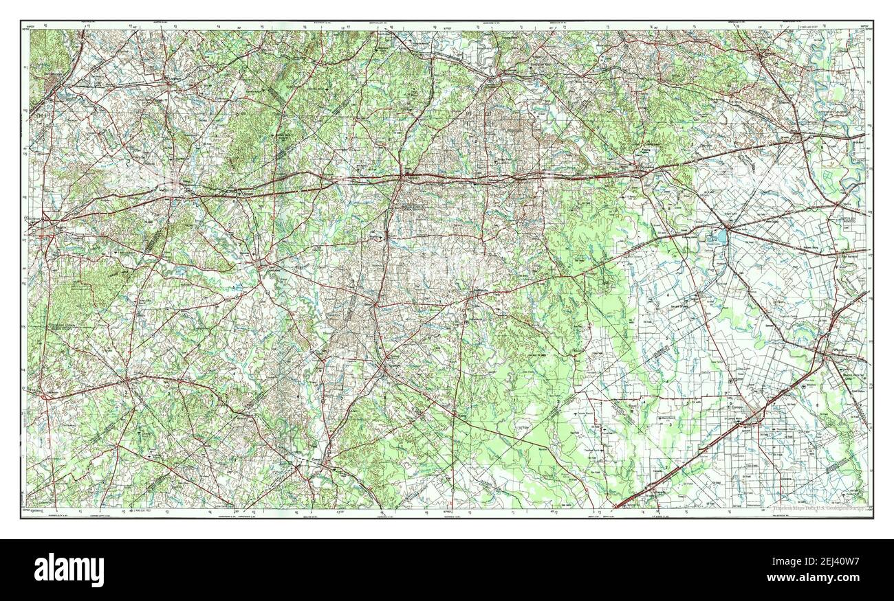 Seguin, Texas, map 1953, 1:250000, United States of America by Timeless ...