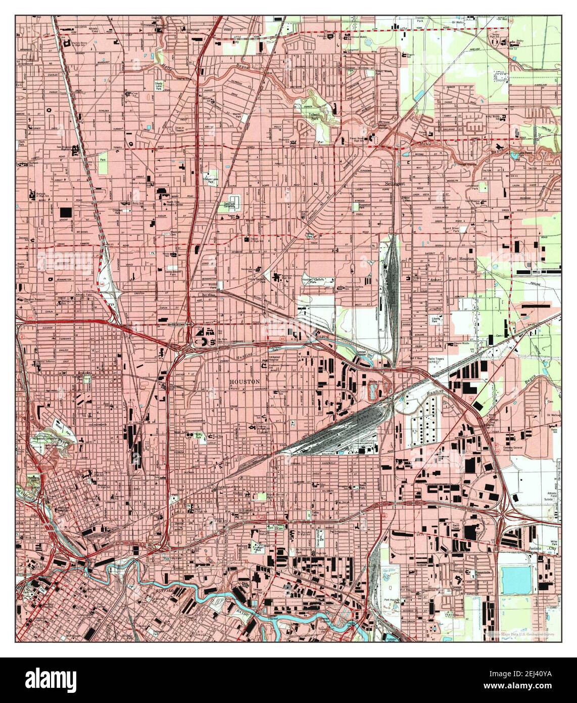 Settegast, Texas, map 1995, 1:24000, United States of America by ...