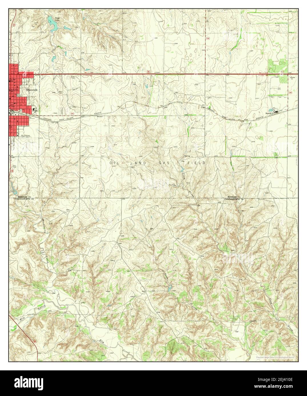 Shamrock East, Texas, map 1963, 1:24000, United States of America by ...