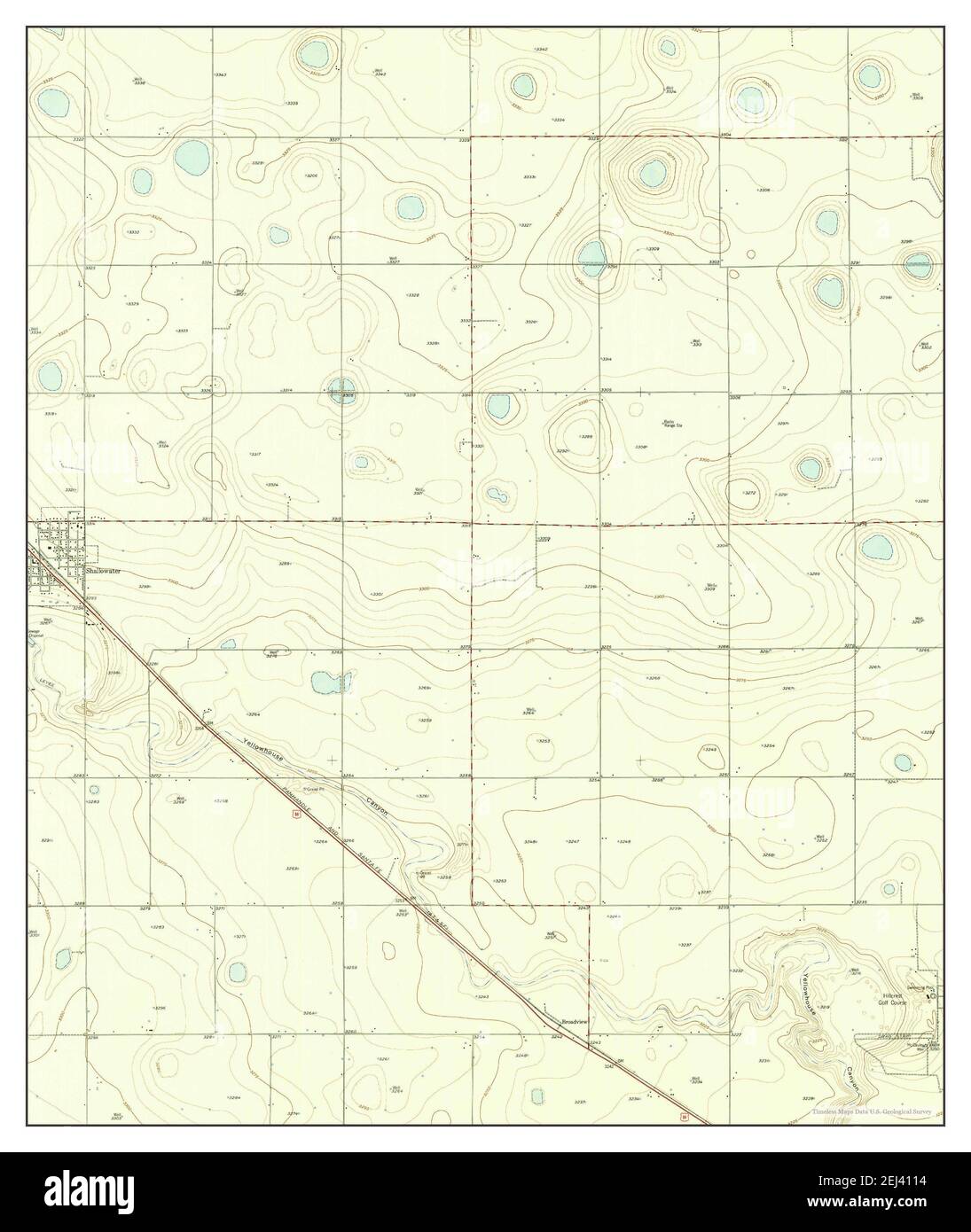 Shallowater, Texas, map 1956, 1:24000, United States of America by ...