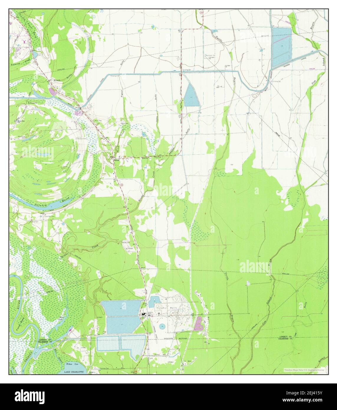 Shiloh, Texas, map 1961, 1:24000, United States of America by Timeless ...
