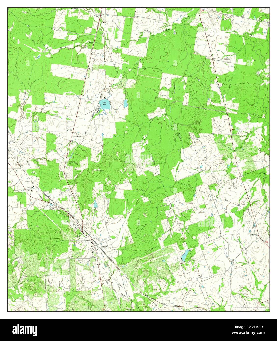 Singleton, Texas, map 1961, 1:24000, United States of America by ...