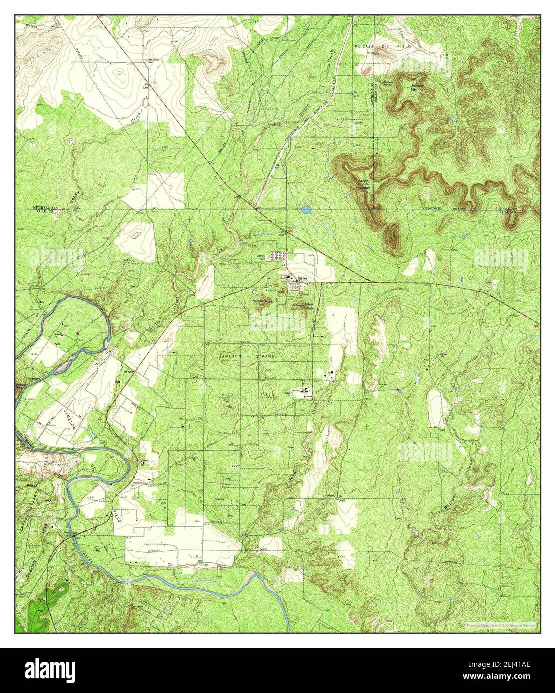 Silver, Texas, map 1959, 1:24000, United States of America by Timeless ...