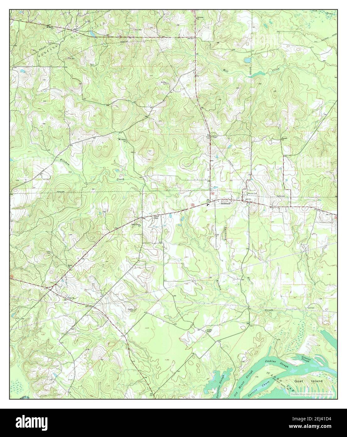 Smithland, Texas, map 1962, 1:24000, United States of America by ...