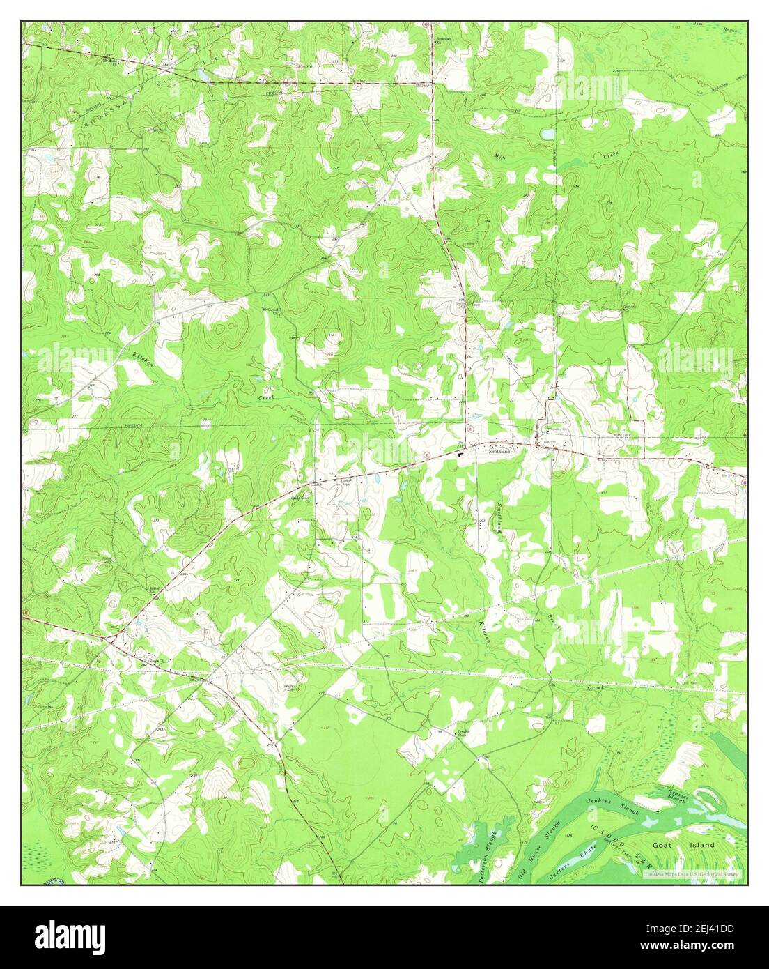 Smithland, Texas, map 1962, 1:24000, United States of America by ...