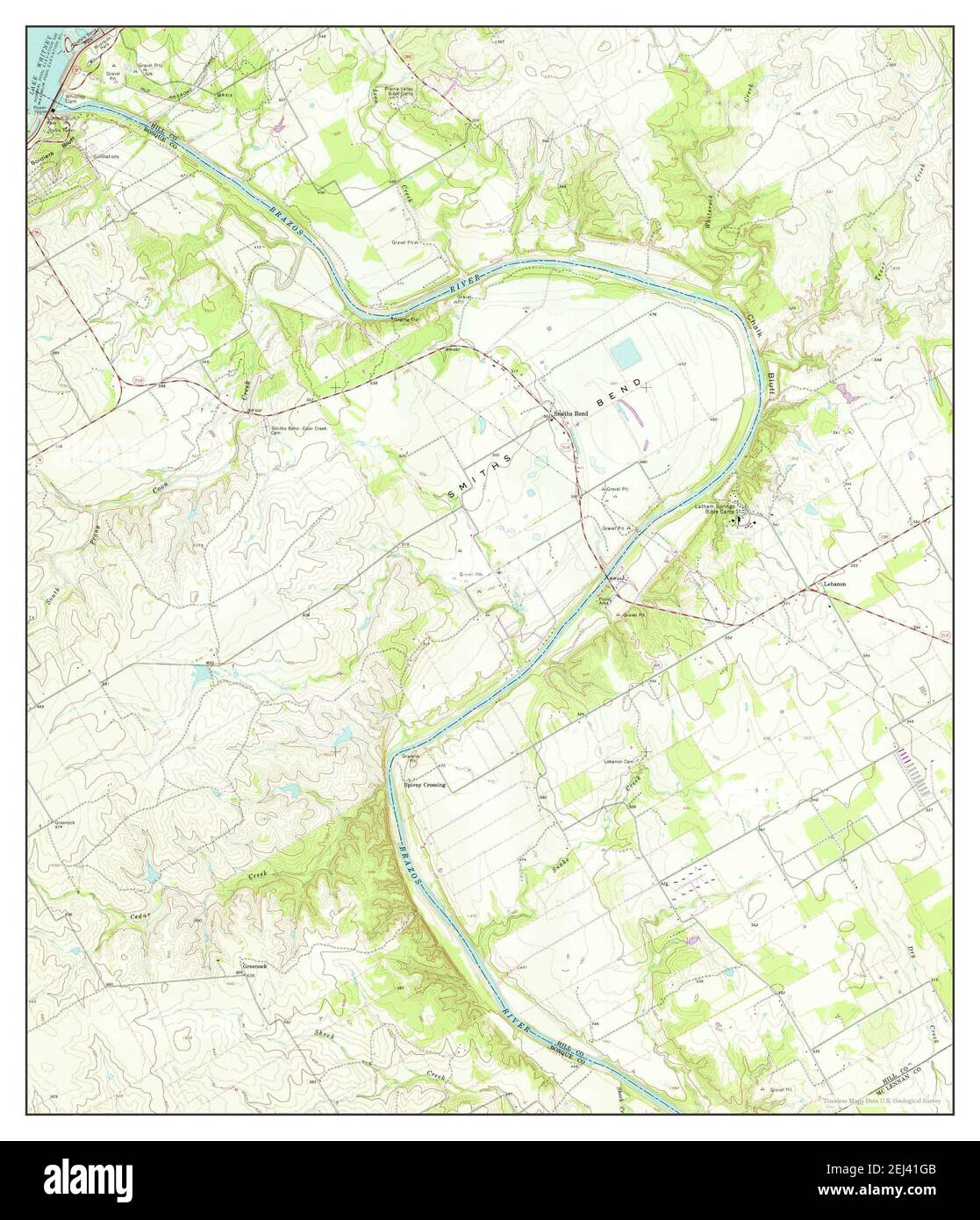 Smiths Bend, Texas, map 1966, 1:24000, United States of America by ...