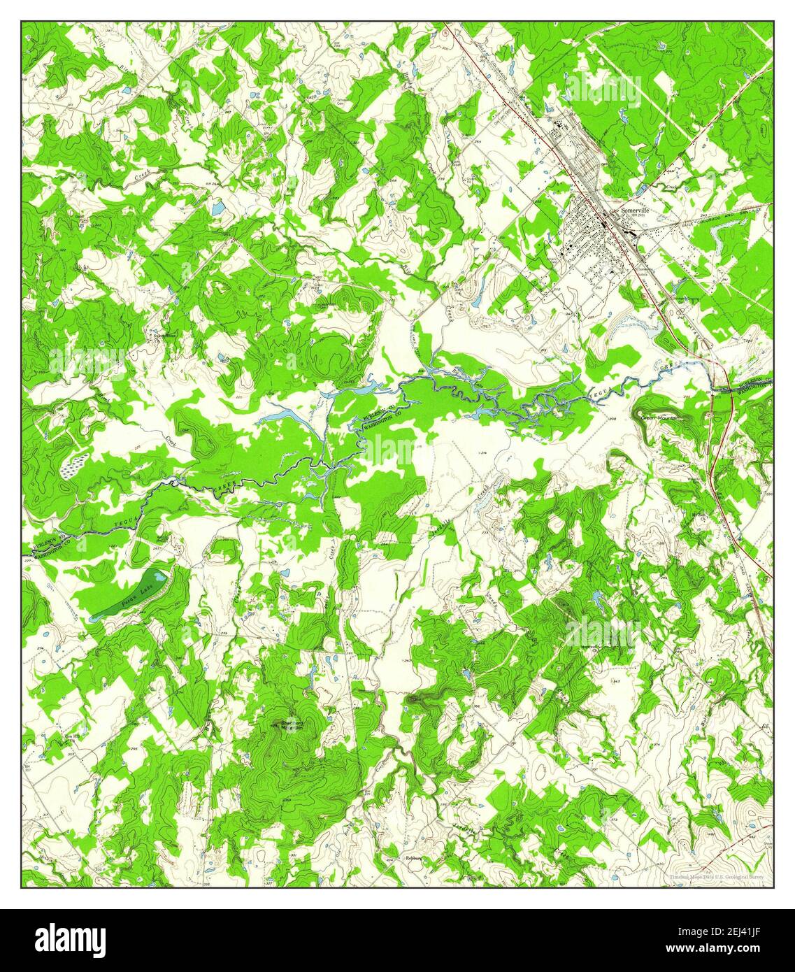 Somerville, Texas, map 1959, 1:24000, United States of America by ...