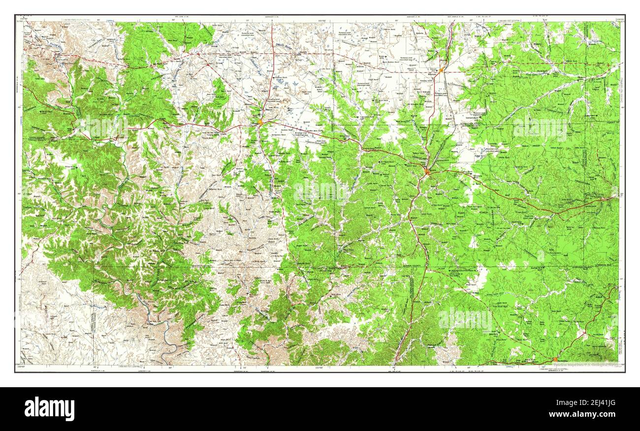 Map of sonora texas hi-res stock photography and images - Alamy