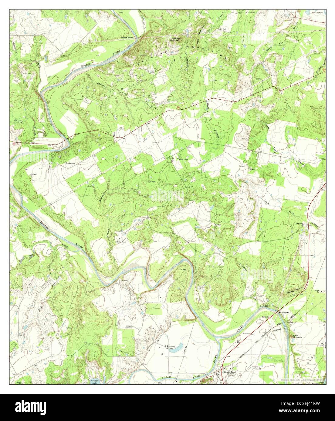 South Bend, Texas, map 1967, 1:24000, United States of America by ...