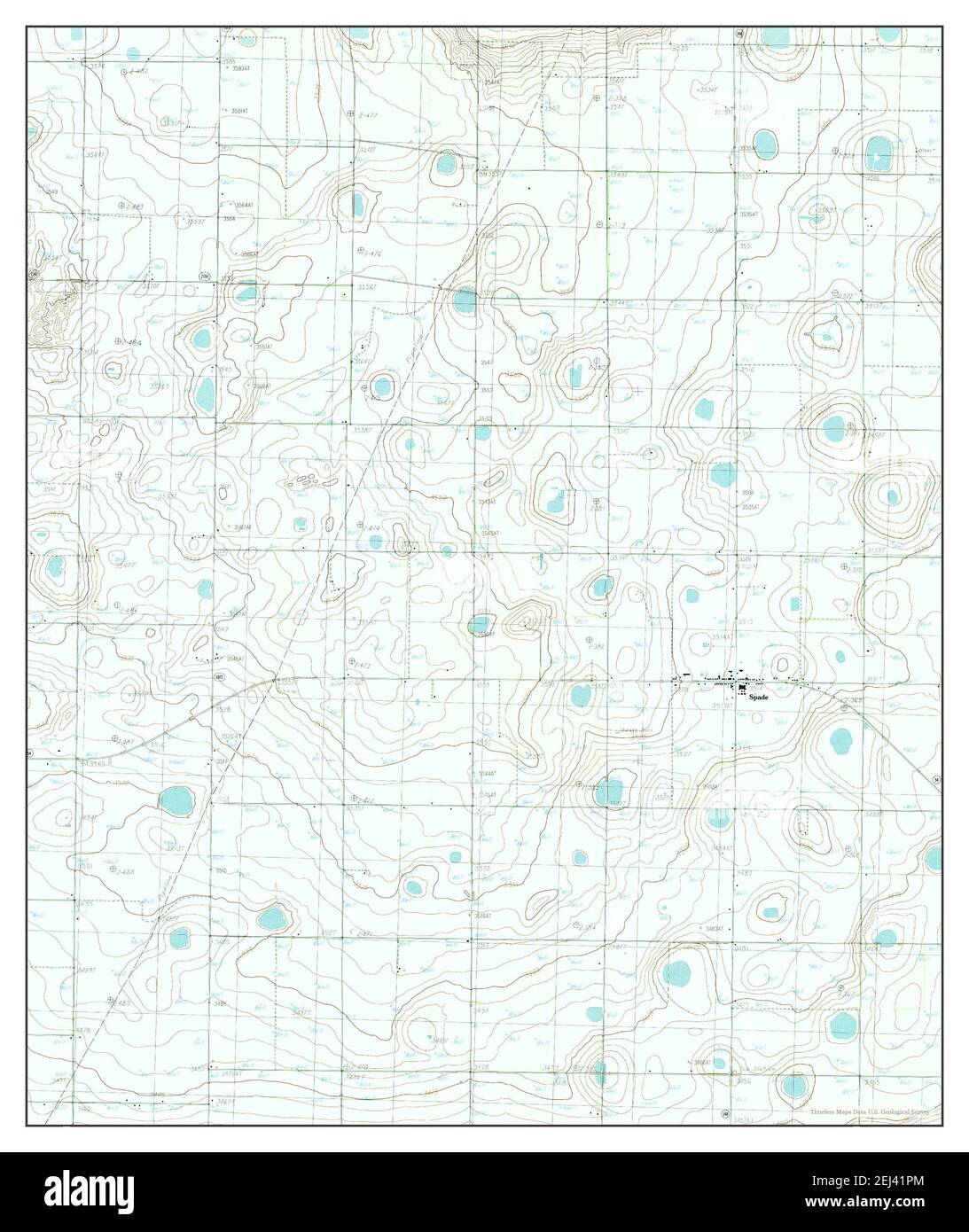 Spade, Texas, map 1985, 1:24000, United States of America by Timeless ...