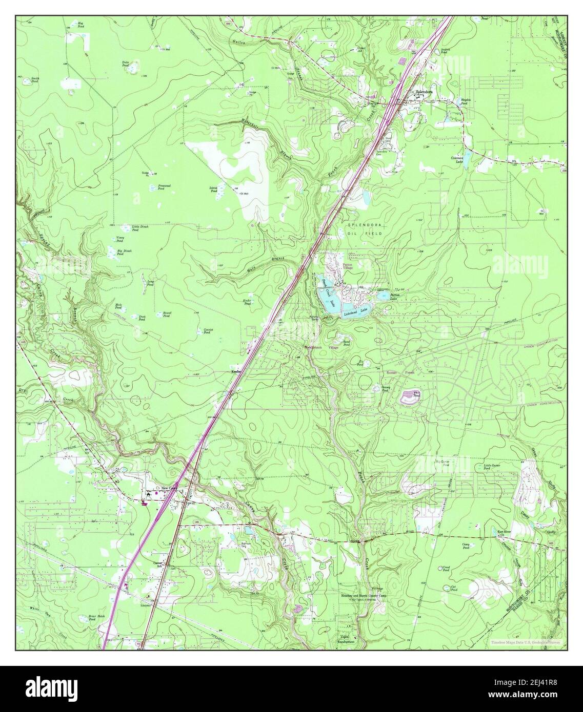 Splendora, Texas, map 1959, 1:24000, United States of America by ...
