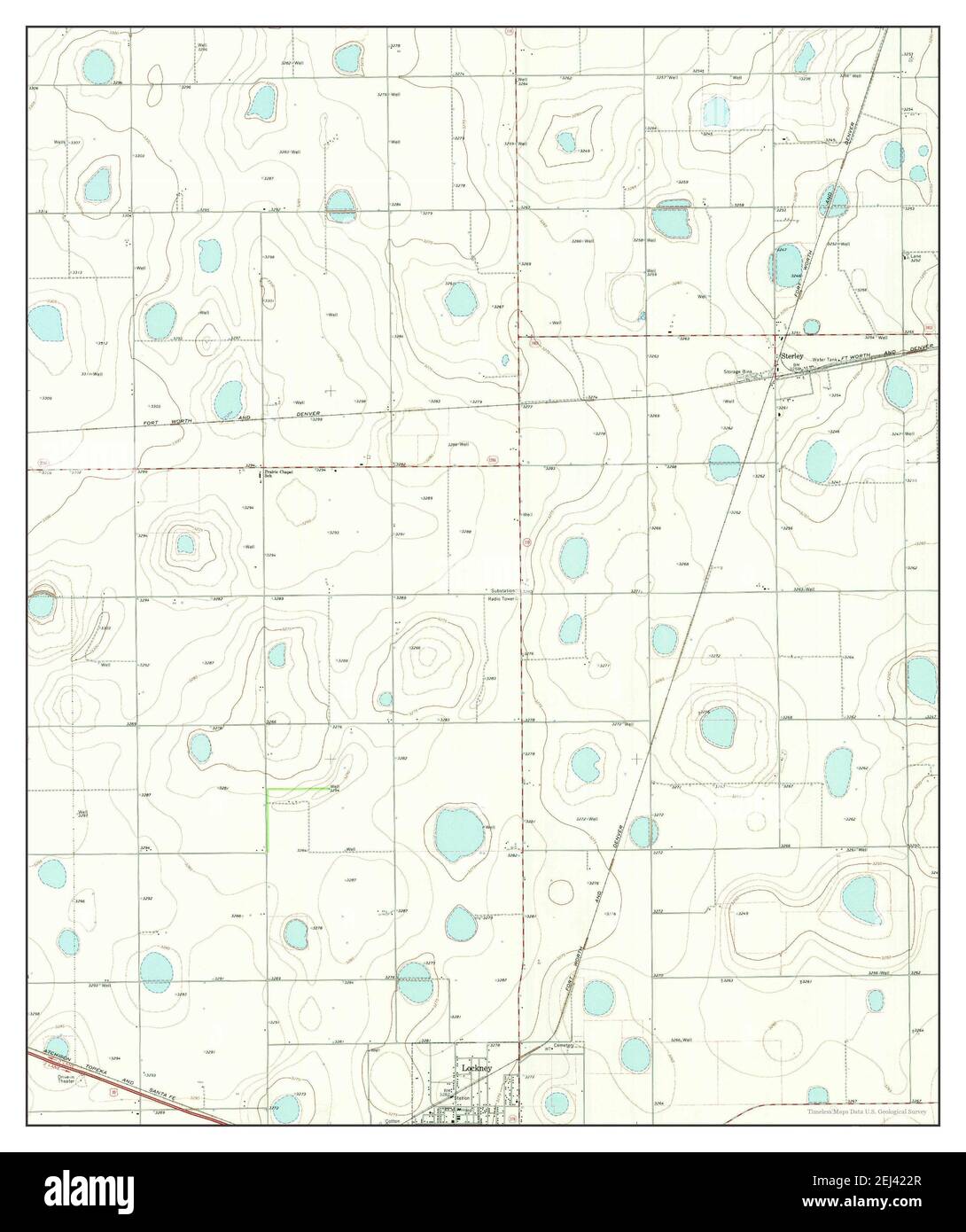 Sterley, Texas, map 1966, 1:24000, United States of America by Timeless ...