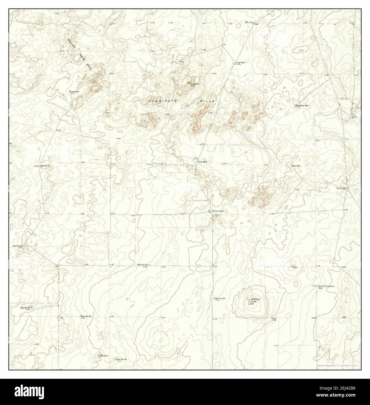 Syndicate Hills, Texas, map 1971, 1:24000, United States of America by ...
