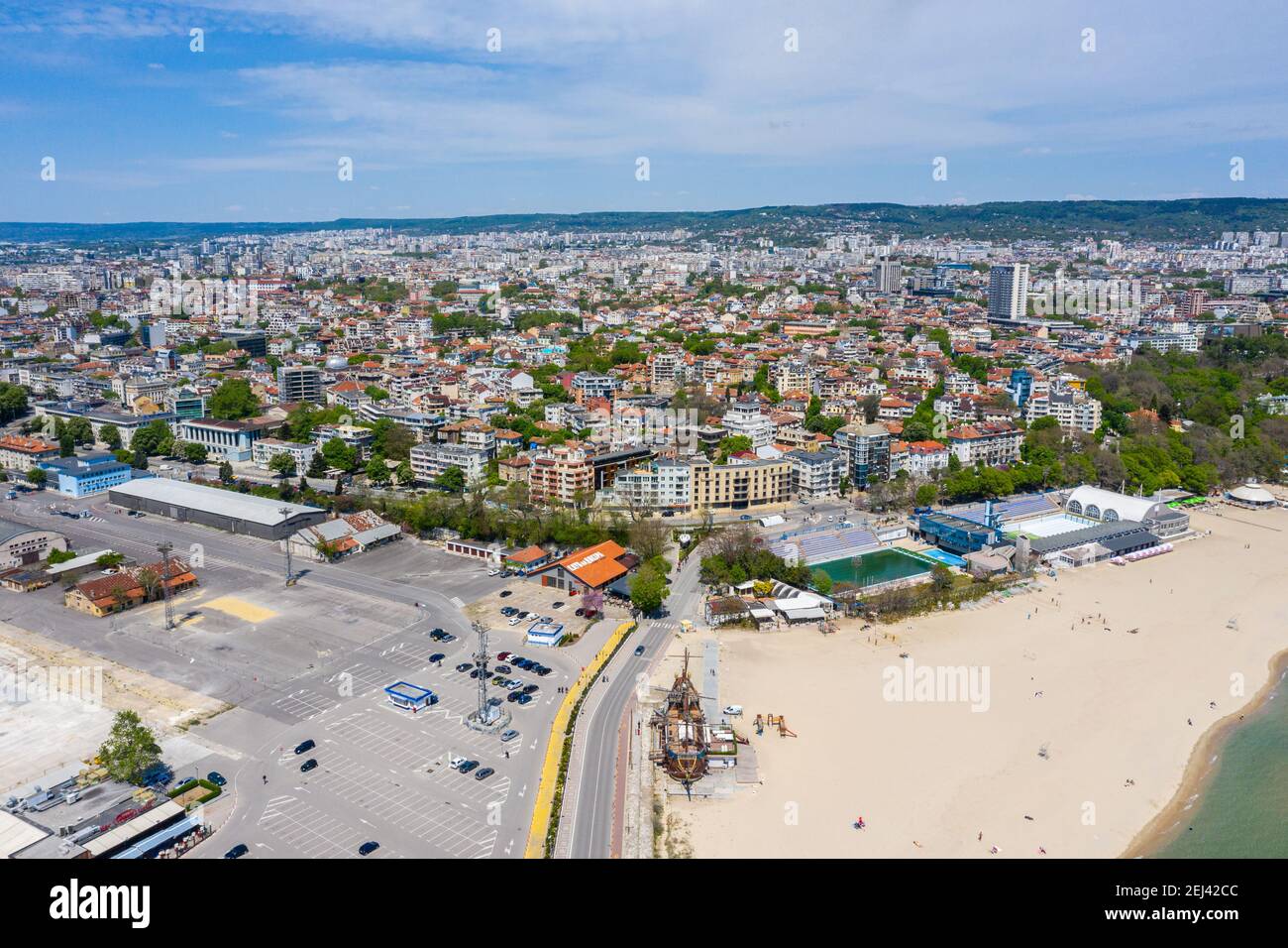 Aerial view of the Bulgarian city Varna Stock Photo - Alamy