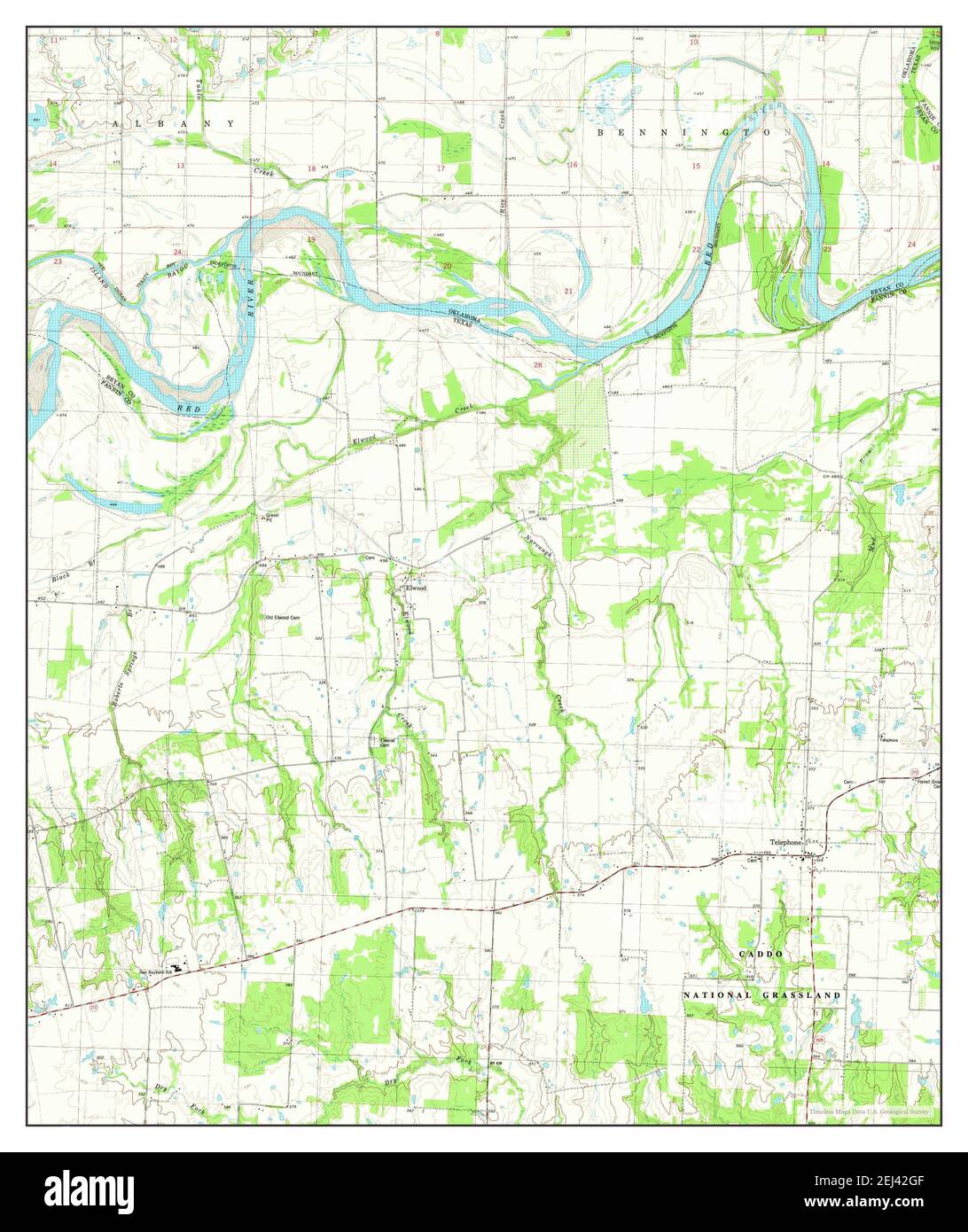 Telephone, Texas, map 1980, 1:24000, United States of America by ...