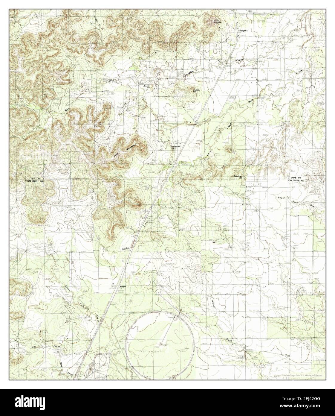Tennyson, Texas, map 1984, 1:24000, United States of America by ...