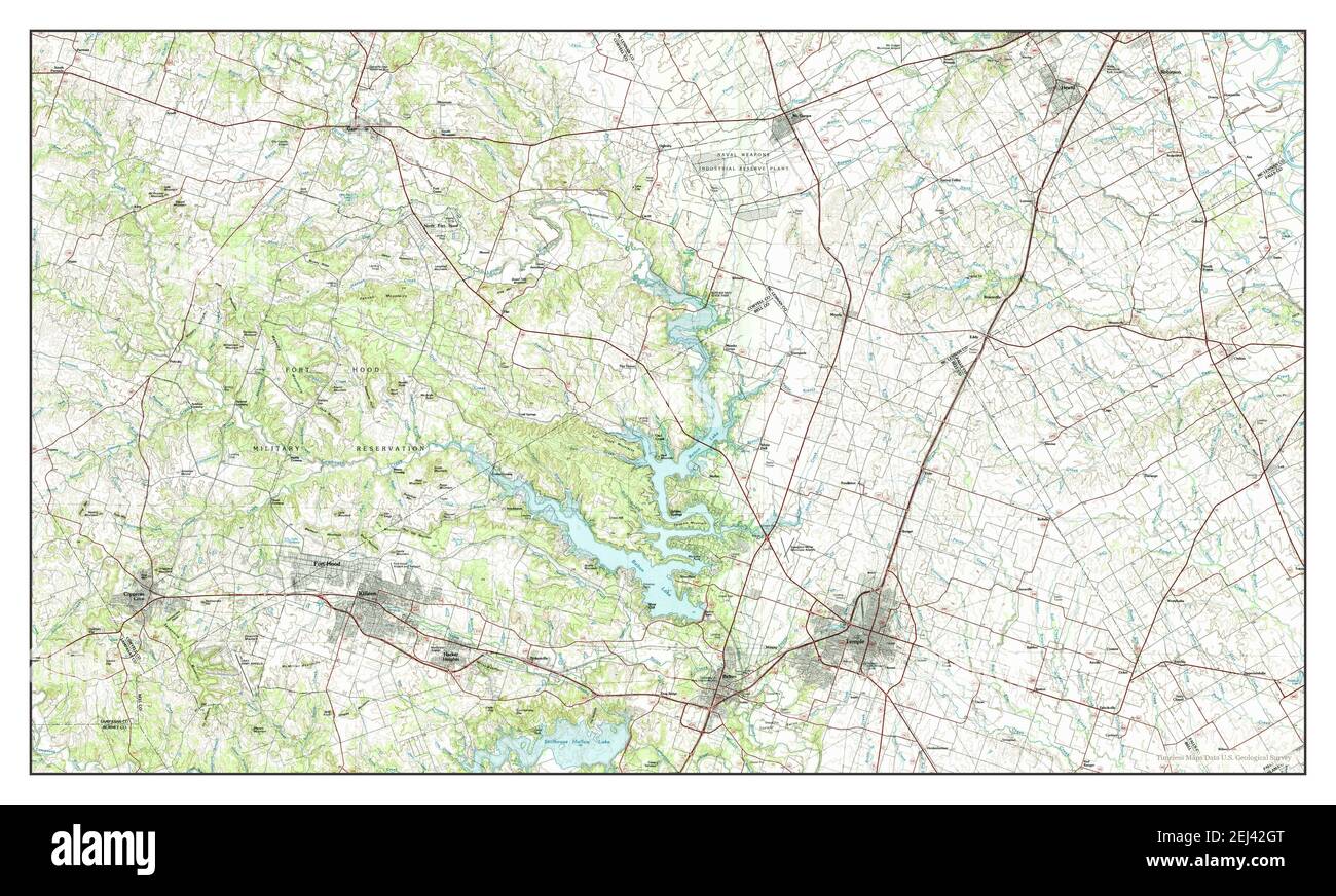 Temple, Texas, map 1985, 1:100000, United States of America by Timeless ...