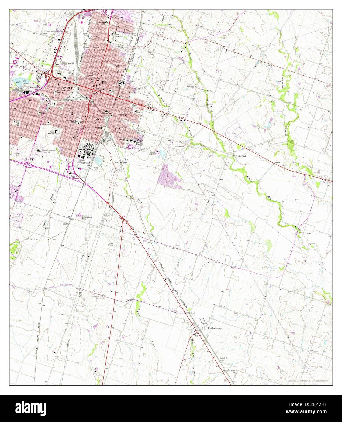 Map of temple texas hi-res stock photography and images - Alamy
