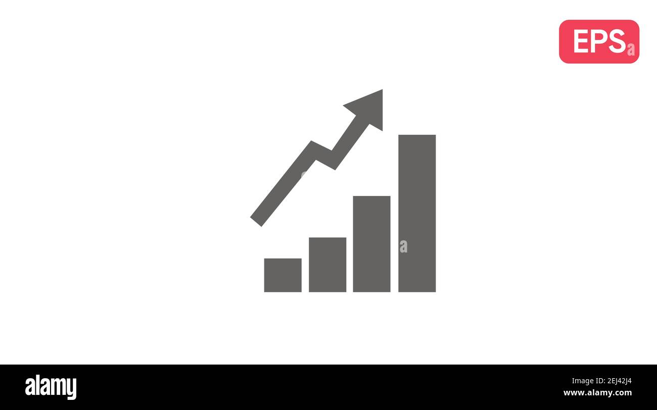 Bar graphic icon. Vector Isolated Illustration of a Bar graphic Stock ...