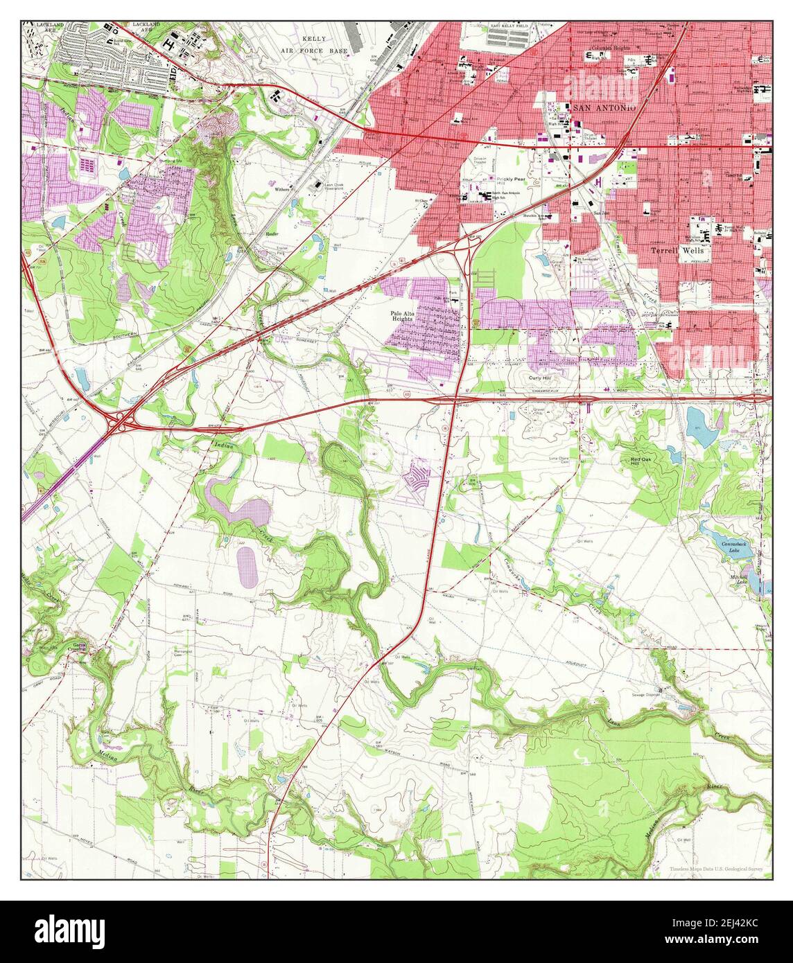 Map Of Terrell High Resolution Stock Photography and Images - Alamy