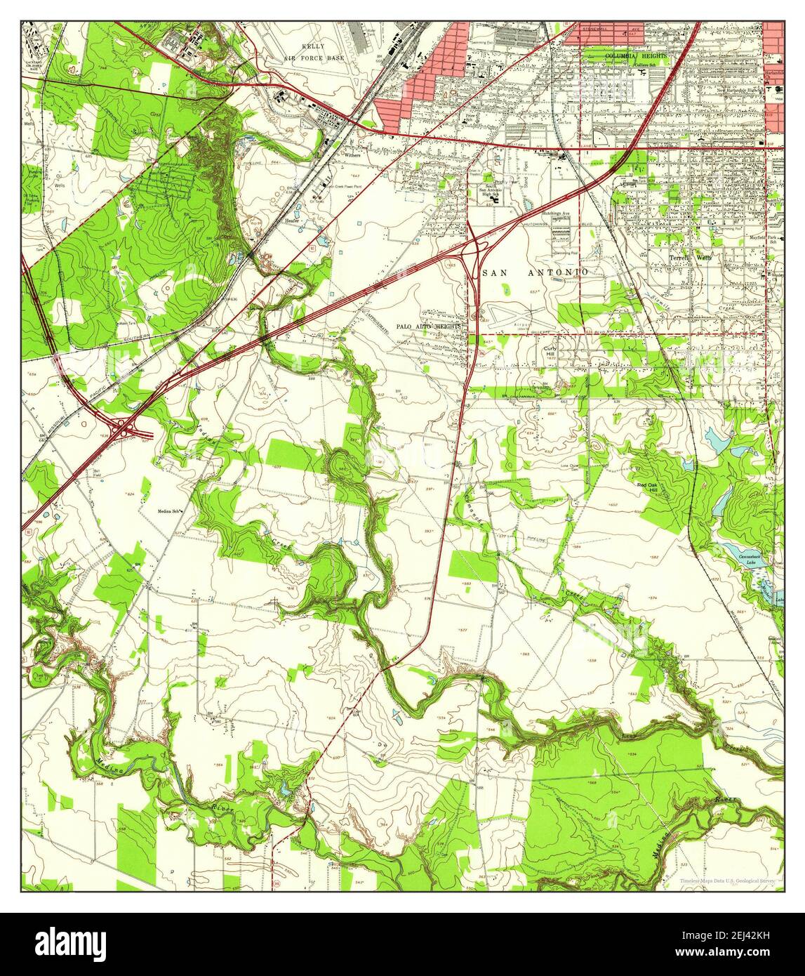 Map Of Terrell High Resolution Stock Photography and Images - Alamy