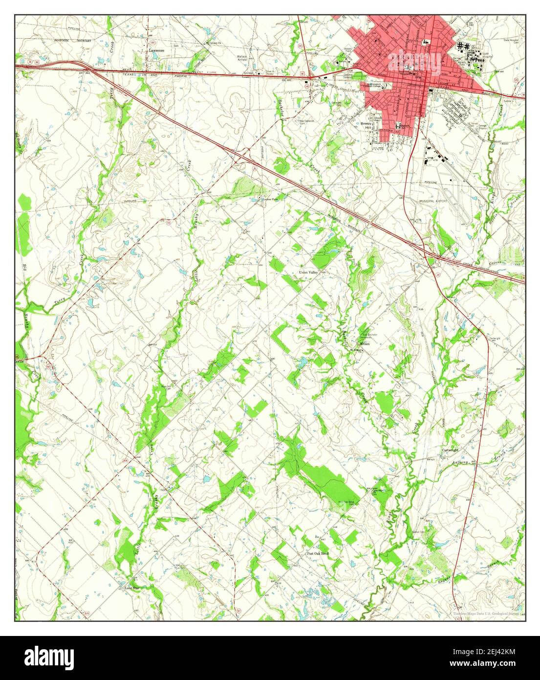 Terrell South, Texas, map 1963, 1:24000, United States of America by ...