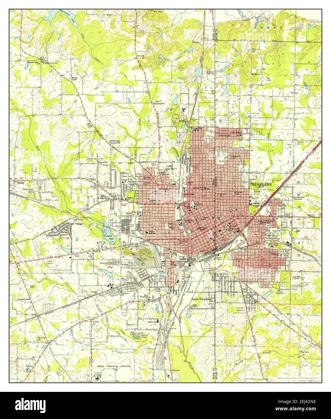 Map of texarkana hi-res stock photography and images - Alamy