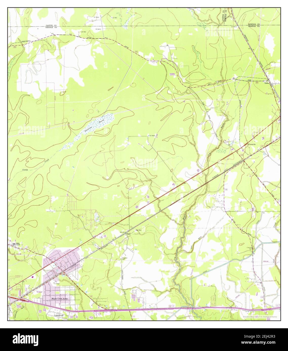 Texla, Texas, map 1957, 1:24000, United States of America by Timeless ...