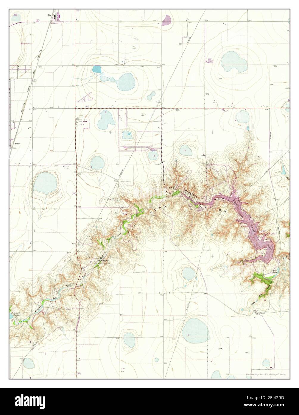 The Palisades, Texas, map 1960, 1:24000, United States of America by ...