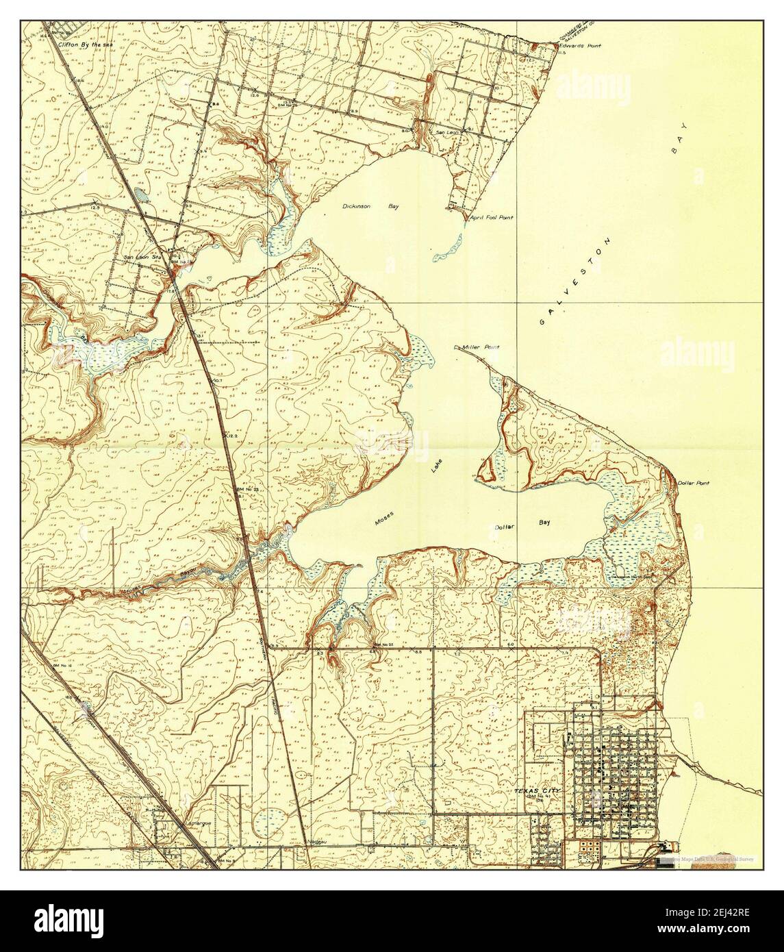 Texas City, Texas, map 1929, 1:24000, United States of America by ...