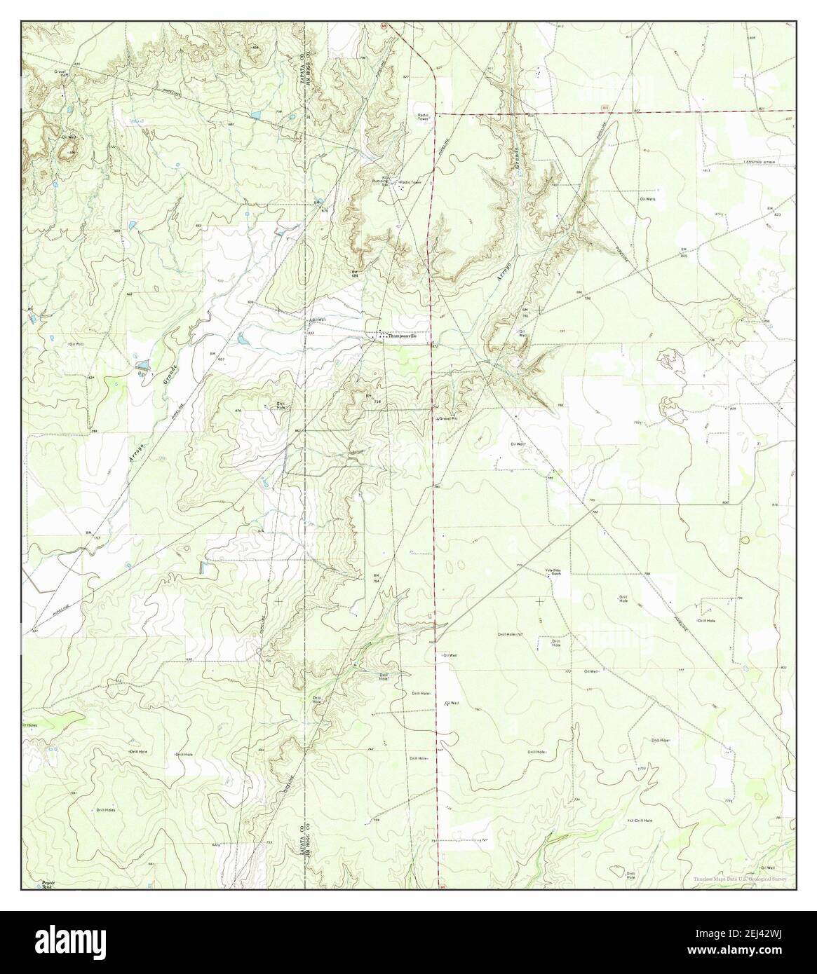 Thompsonville, Texas, map 1972, 1:24000, United States of America by ...