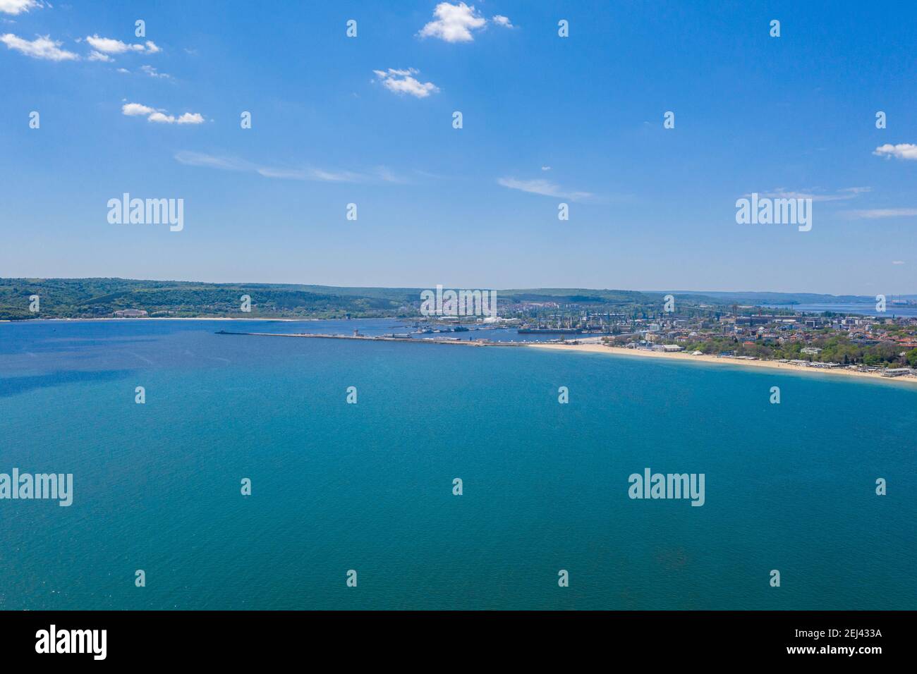 Aerial view of the port of Varna in Bulgaria Stock Photo - Alamy