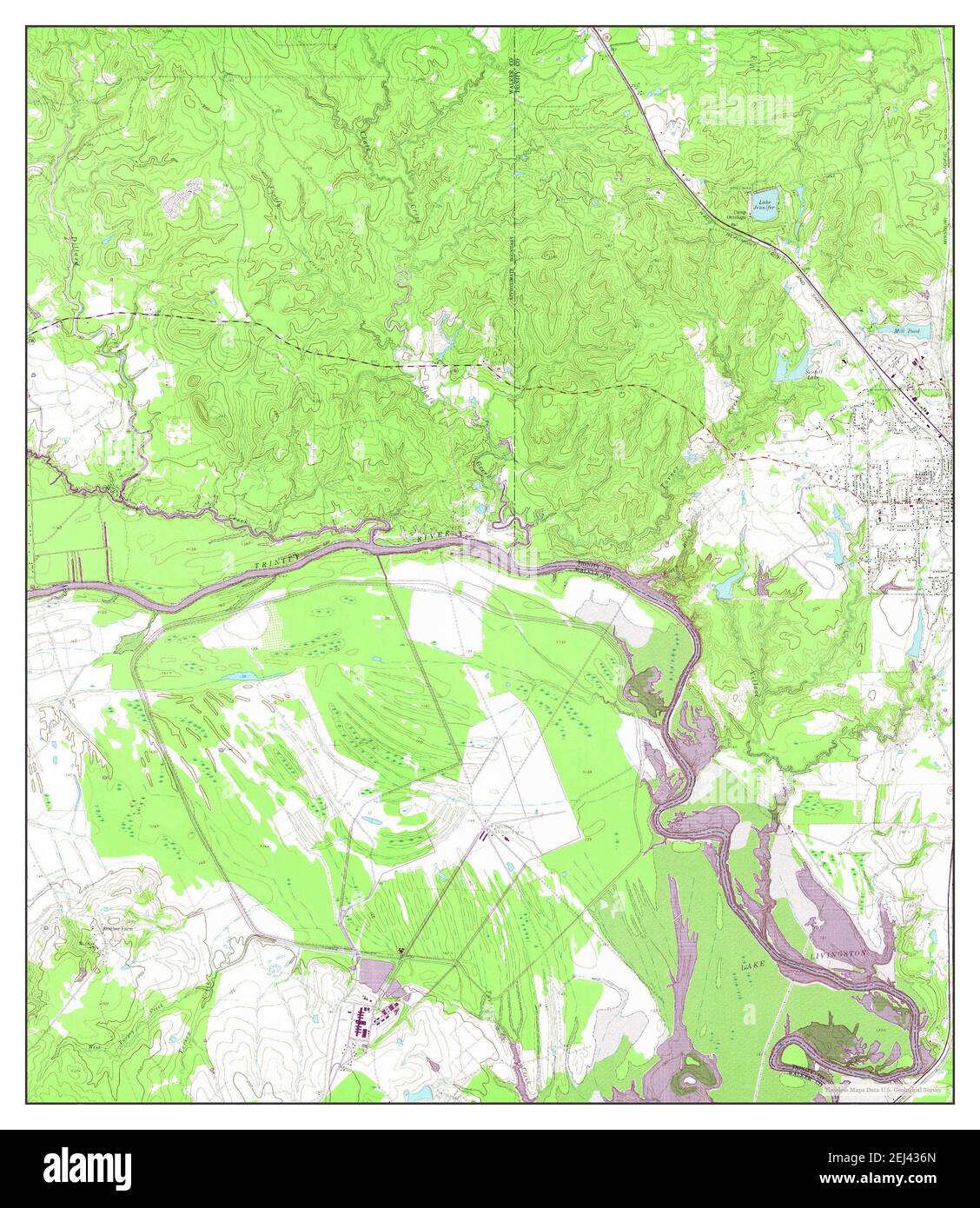 Trinity county map Cut Out Stock Images & Pictures - Alamy