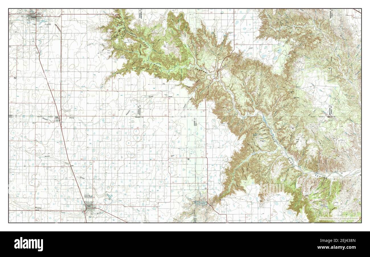 Map of tulia texas Cut Out Stock Images & Pictures - Alamy