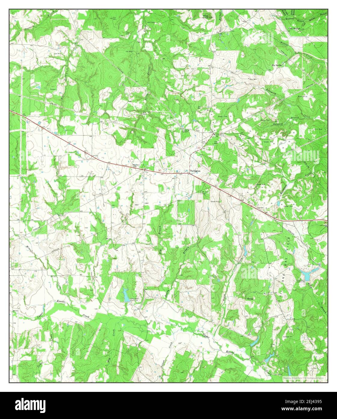 Turlington, Texas, map 1965, 1:24000, United States of America by ...