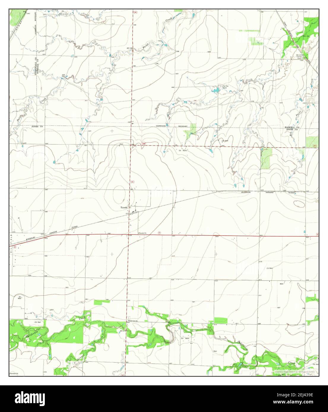 Tuxedo, Texas, map 1965, 1:24000, United States of America by Timeless ...
