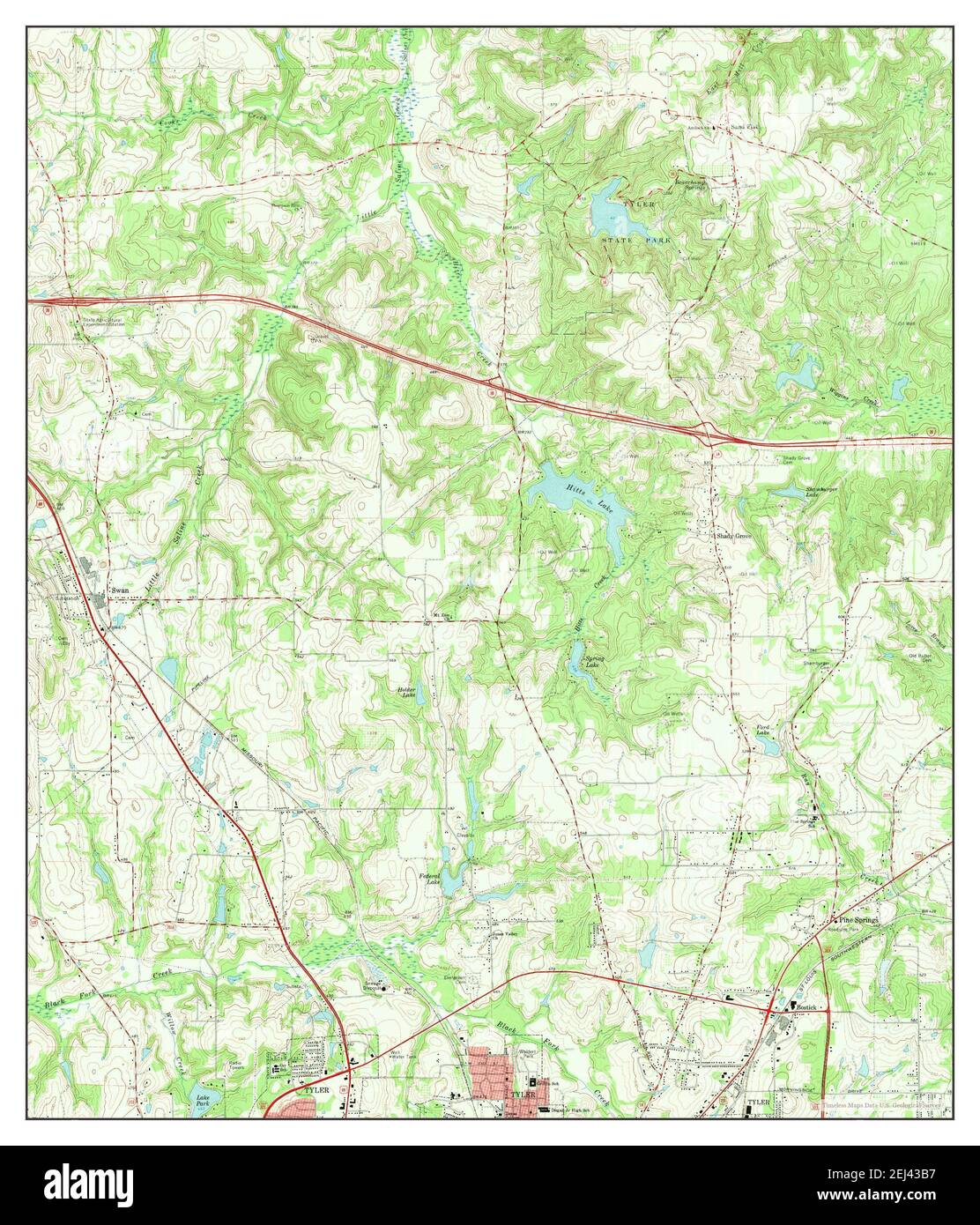 Tyler texas map hi-res stock photography and images - Alamy