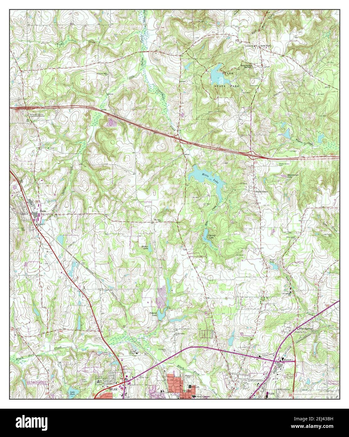 Tyler texas map hi-res stock photography and images - Alamy