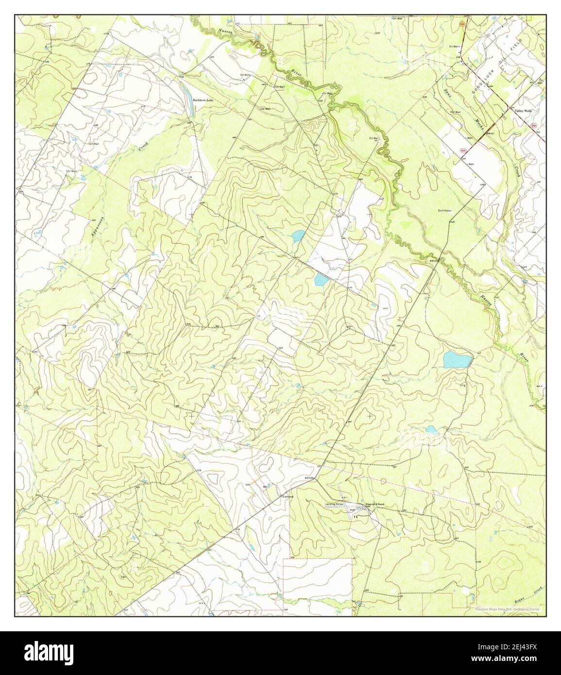 Valley Wells, Texas, map 1974, 1:24000, United States of America by ...