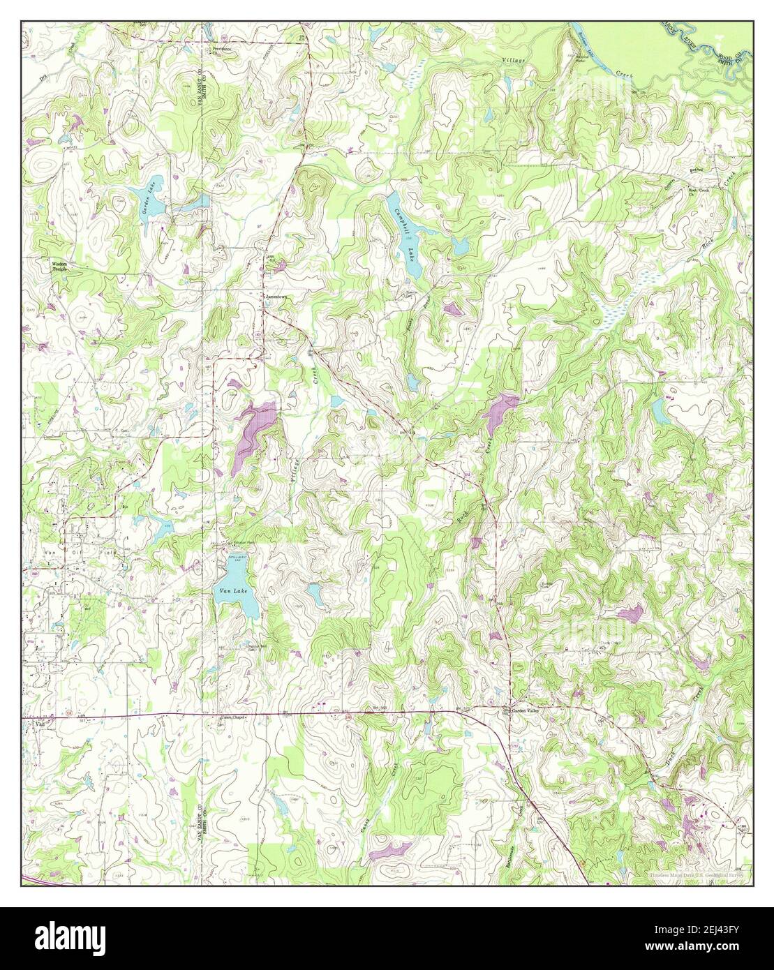 Van Lake, Texas, map 1959, 1:24000, United States of America by ...